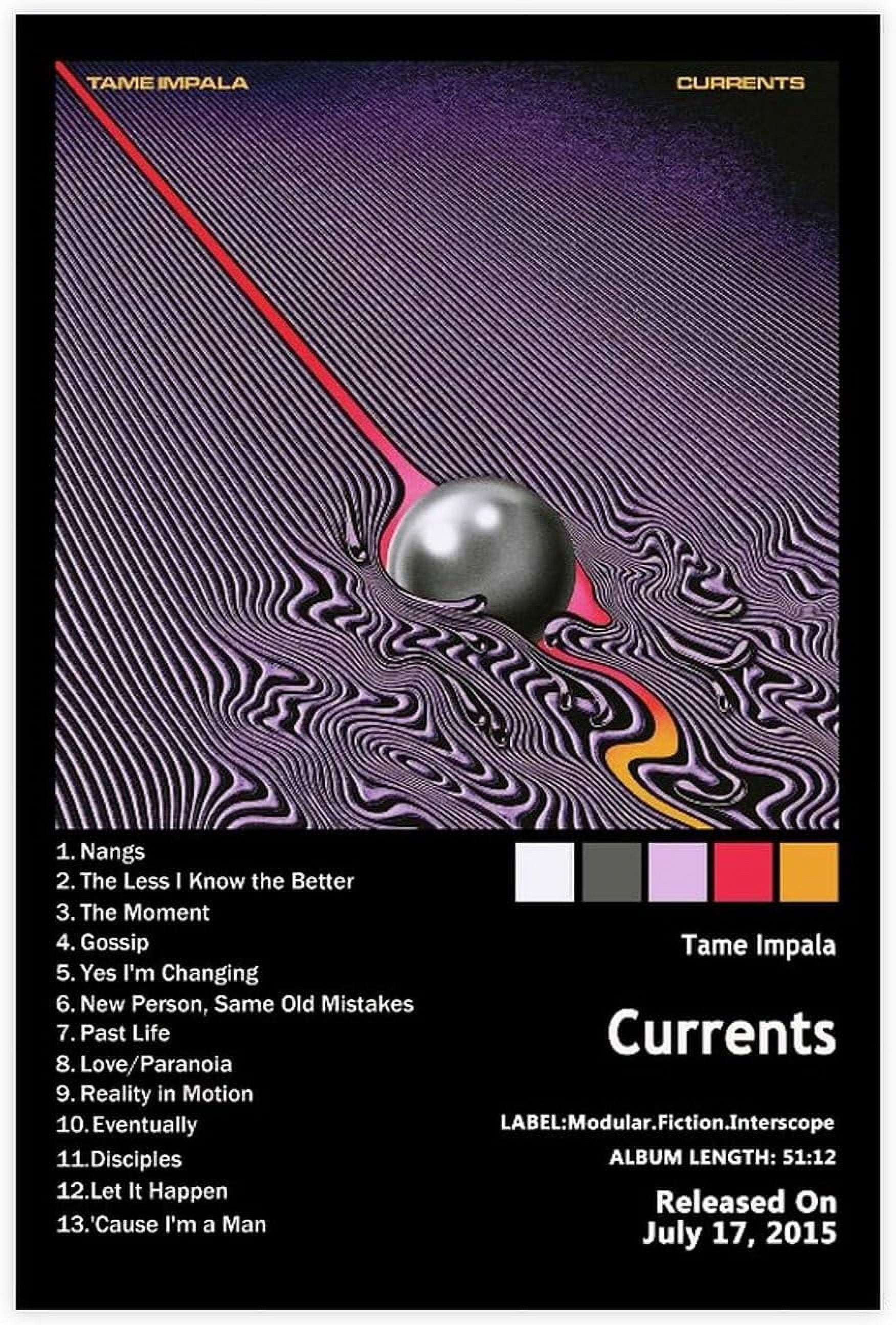 Tame Impala Poster Currents Music Posters Canvas Poster Wall Art Decor ...