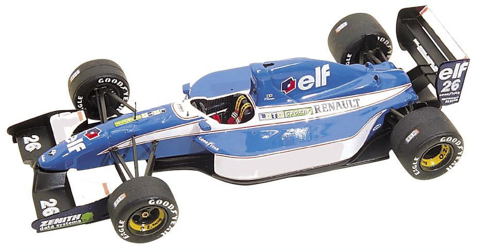 Tameo TMK160 Ligier Js37 Renault 1993 White Metal Car Kit Scale 1:43 ...