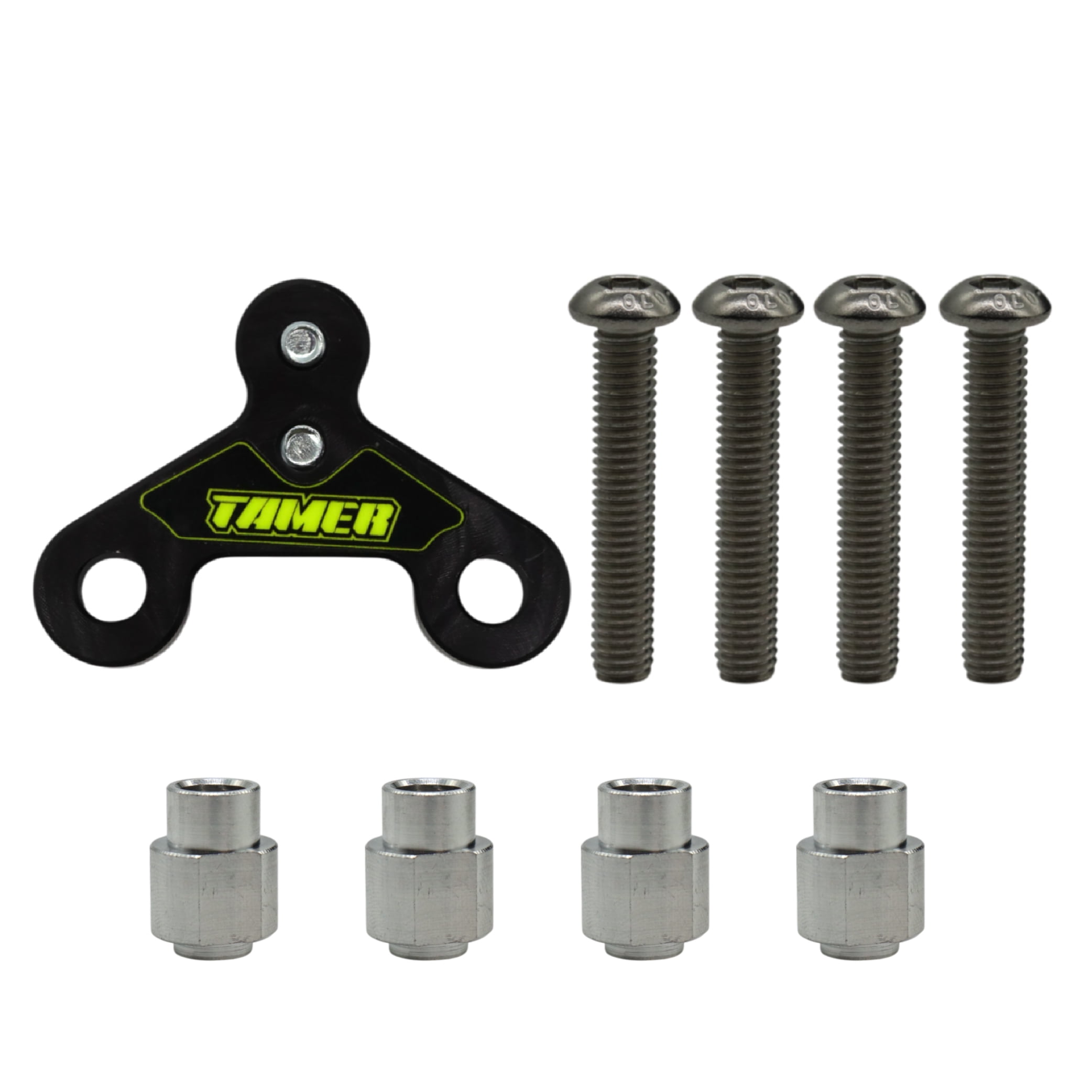 Tamer MX FGB-404 Fork Guard Bracket – Black CNC Aluminum Dirt Bike Holeshot Device Reinforcement ...