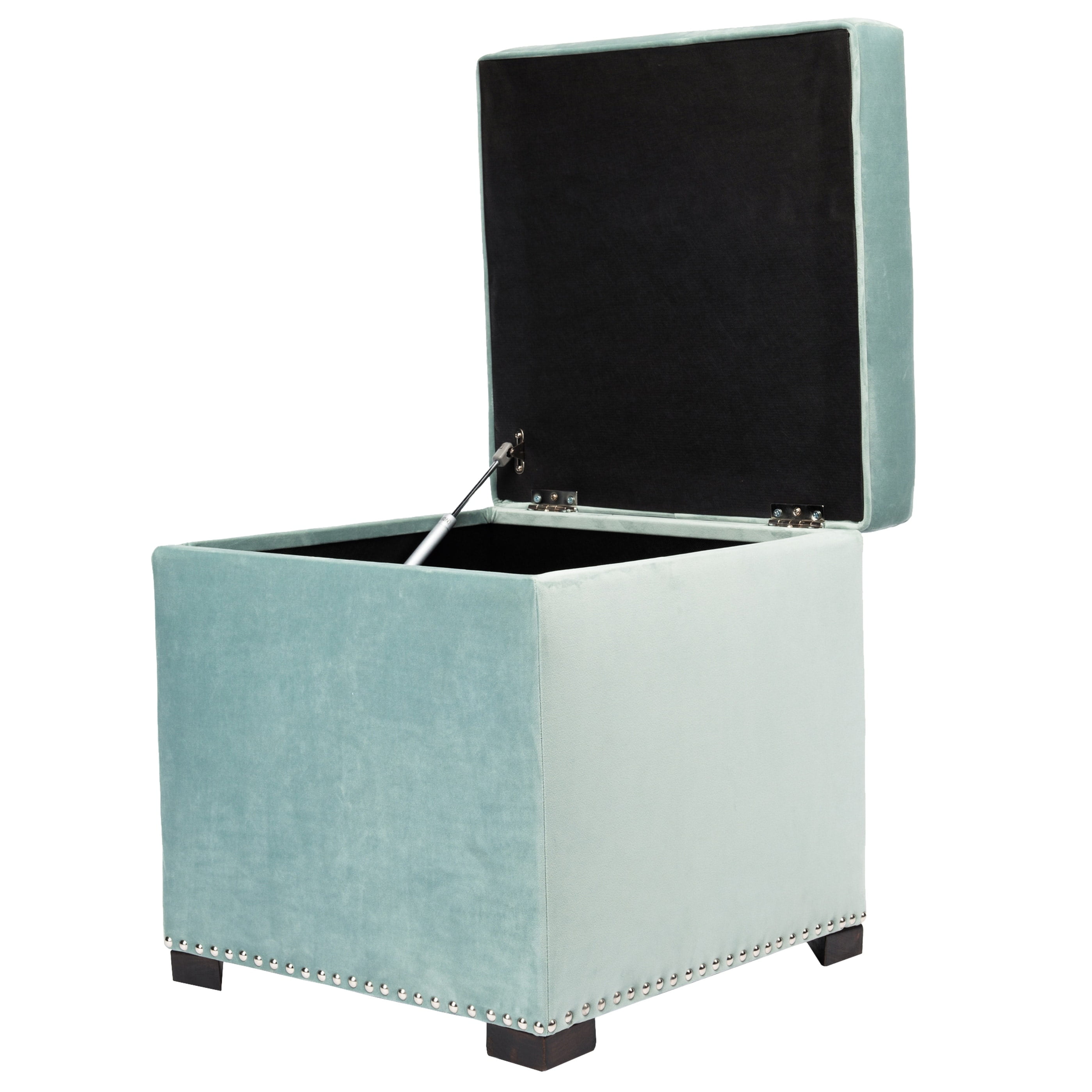 Tami Upholstered Living Room Storage Cube Tiffany Storage, Tray Top ...