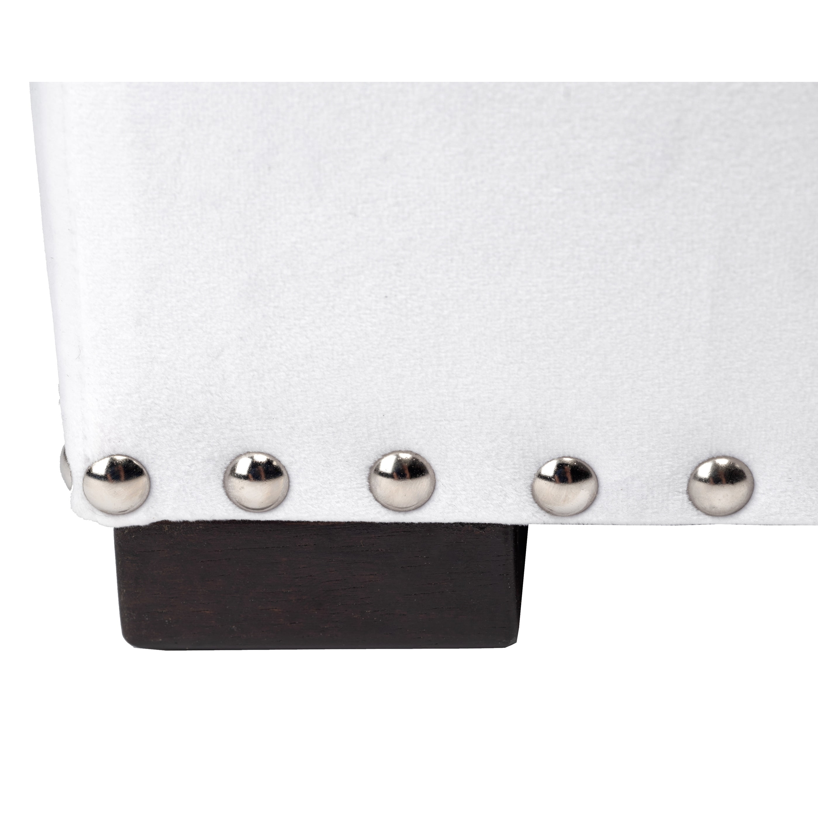 Tami Upholstered Living Room Storage Cube White Storage, Tray Top ...