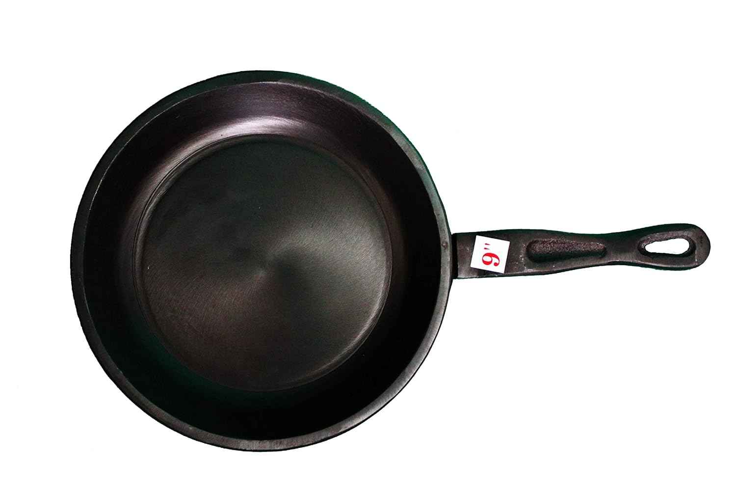 TamilNadushopping Naturals 9 inch Traditional Cast Frying Pan with Full ...