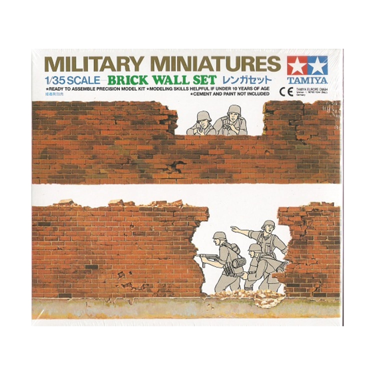 Tamiya 1/35 Brick Wall Set Kit - Walmart.com