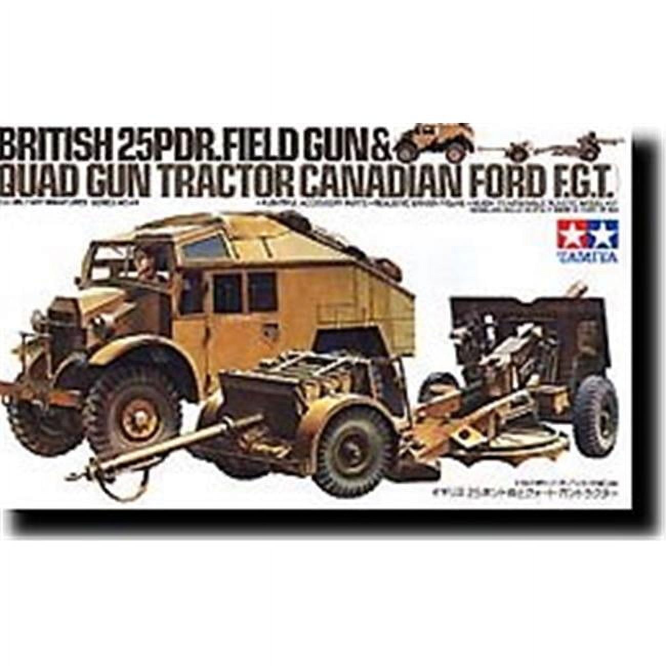 Tamiya 1/35 British 25lb Gun & Quad TAM35044 Plastic Models Armor ...