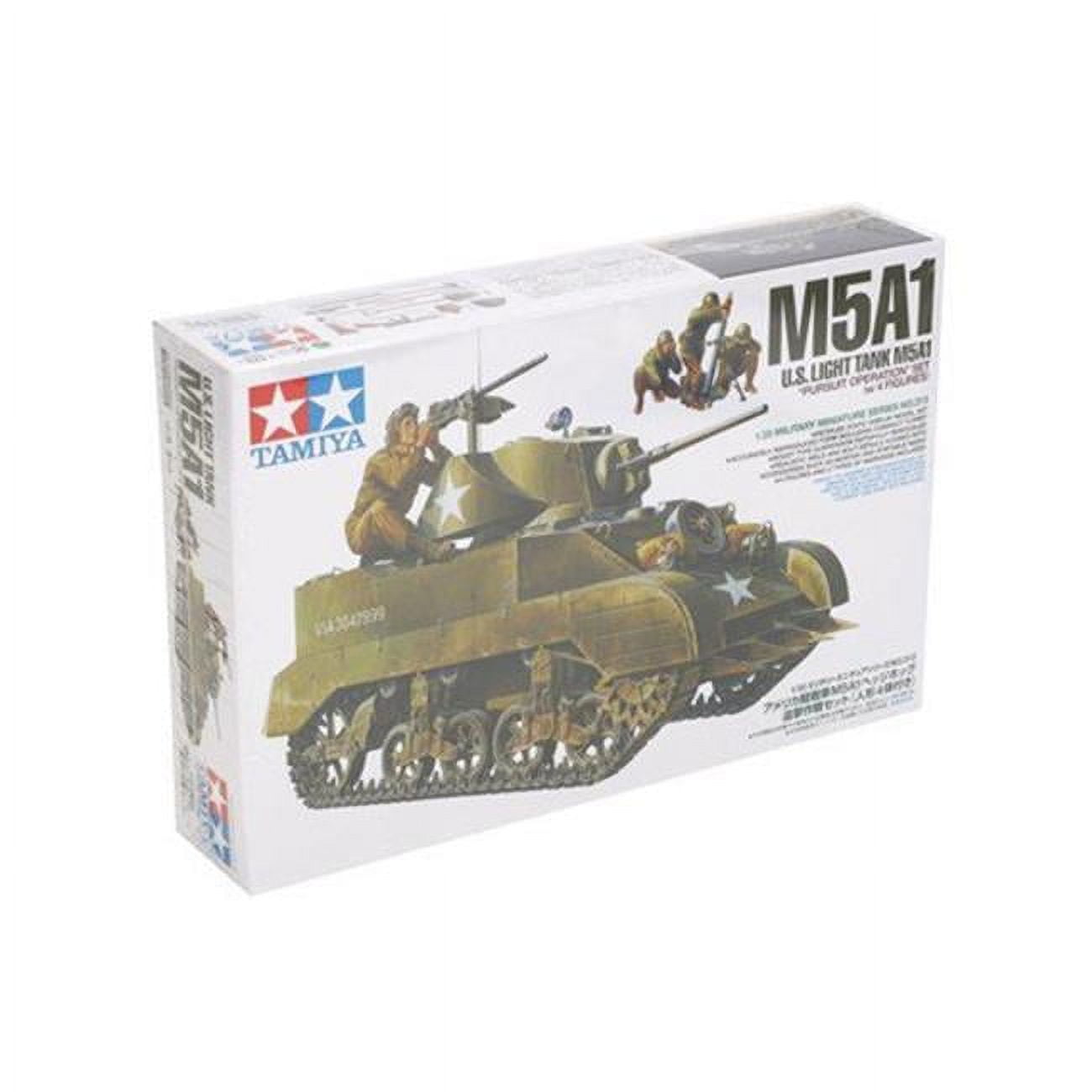 Tamiya 1/35 US M5A1 Light Tank w/4 Figures - Walmart.com