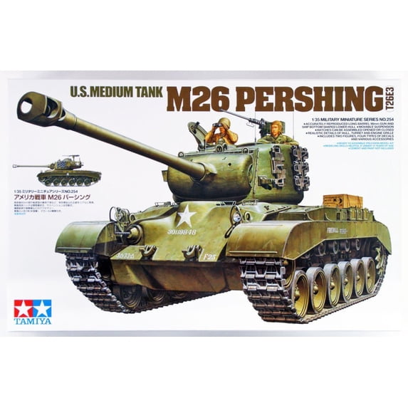 Tamiya 1/35 US Med Tank M26 Pershing TAM35254 Plastic Models Armor ...
