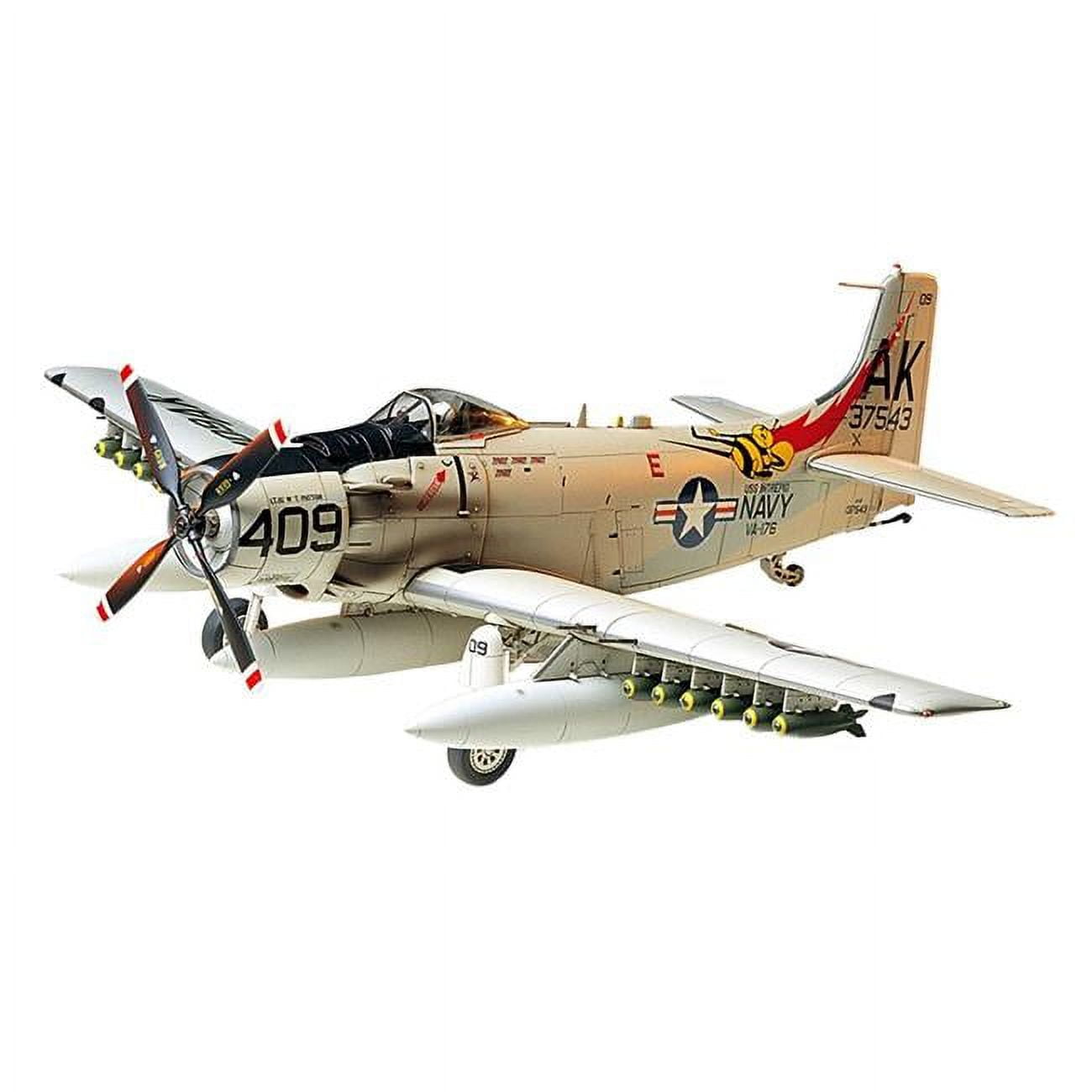 Tamiya 1/48 A1H Skyraider USN Plastic Model TAM61058 Plastic Models ...