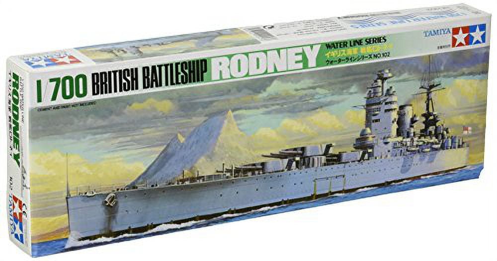 Tamiya 1/700 British Rodney Battleship TAM77502 Plastic Models Boats ...