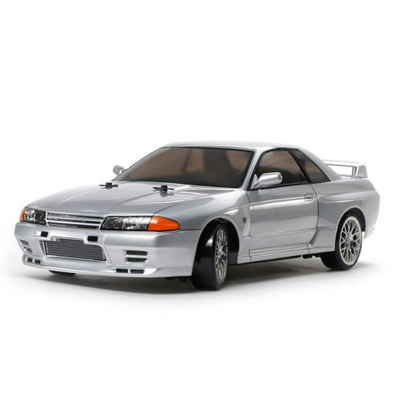 Tamiya Nissan Skyline GT-R R32 1/10 RC Drift Car Kit with LED Lights, 24mm Drift-Spec Tires, and ...