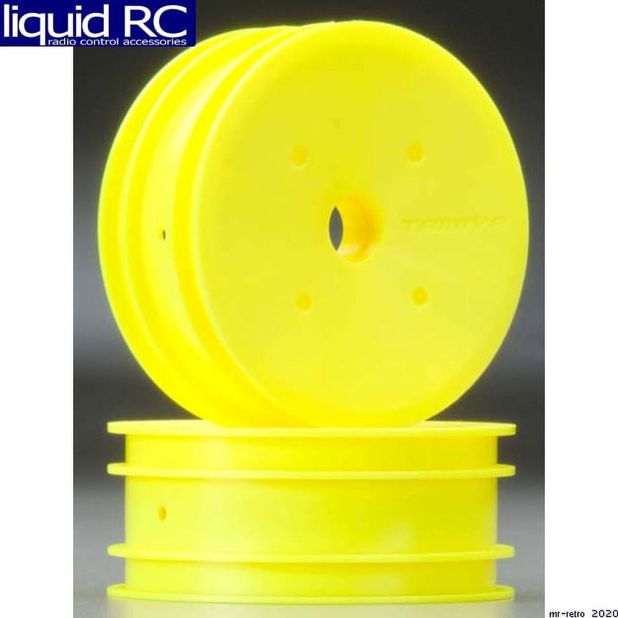 Tamiya 54285 Front Dish Wheels (2) Fluorescent Yellow Dn-01 - Walmart.com