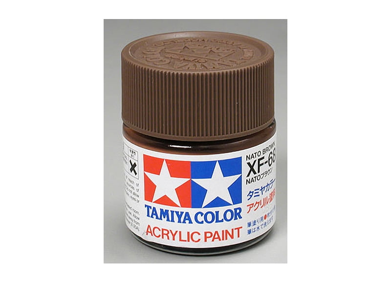Tamiya 81368 Acrylic XF68 Nato Brown 3/4 oz TAM81368 - Walmart.com