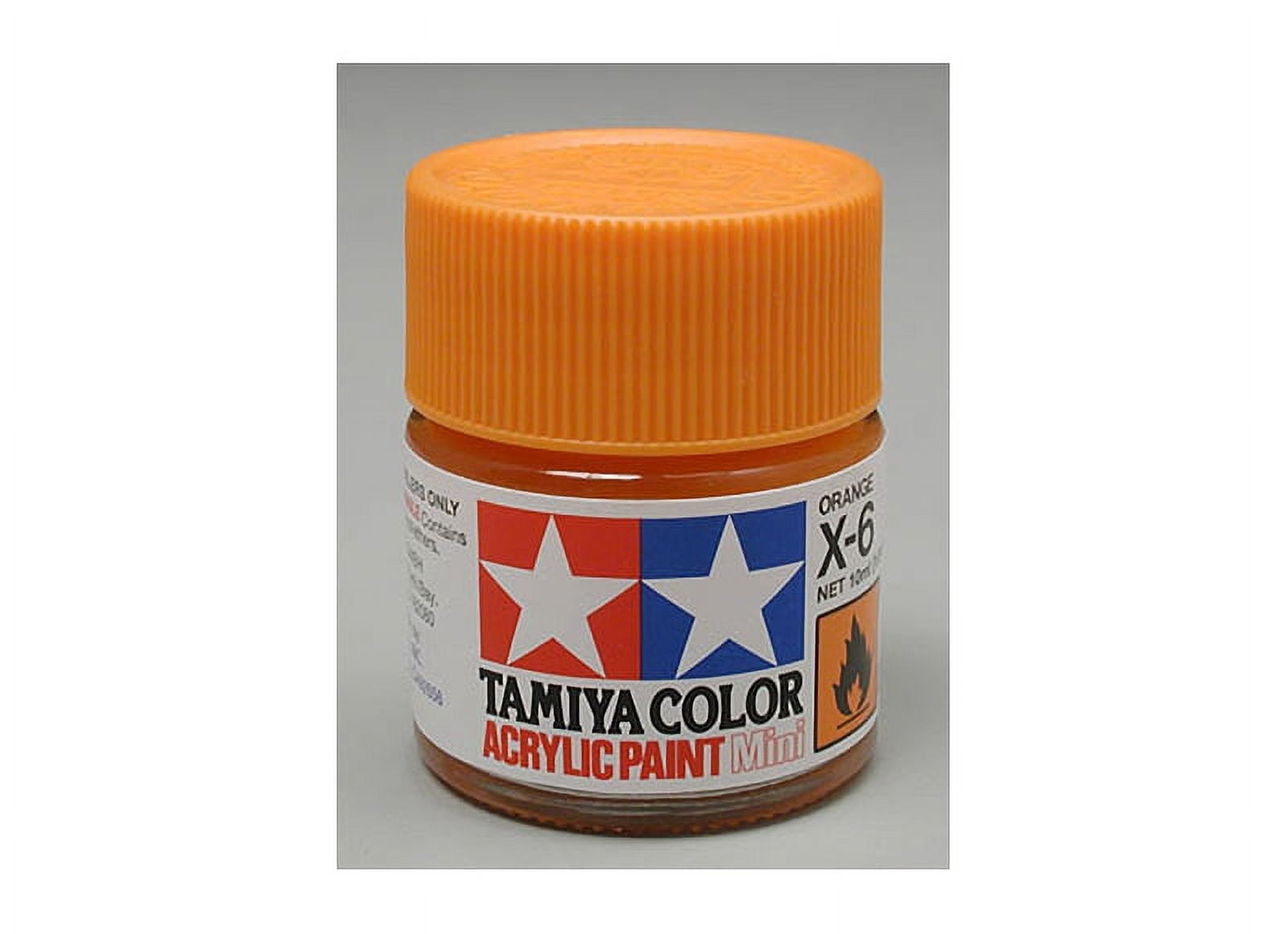 Tamiya 81506 Acrylic Mini X6 Orange 1/3 oz TAM81506 - Walmart.com