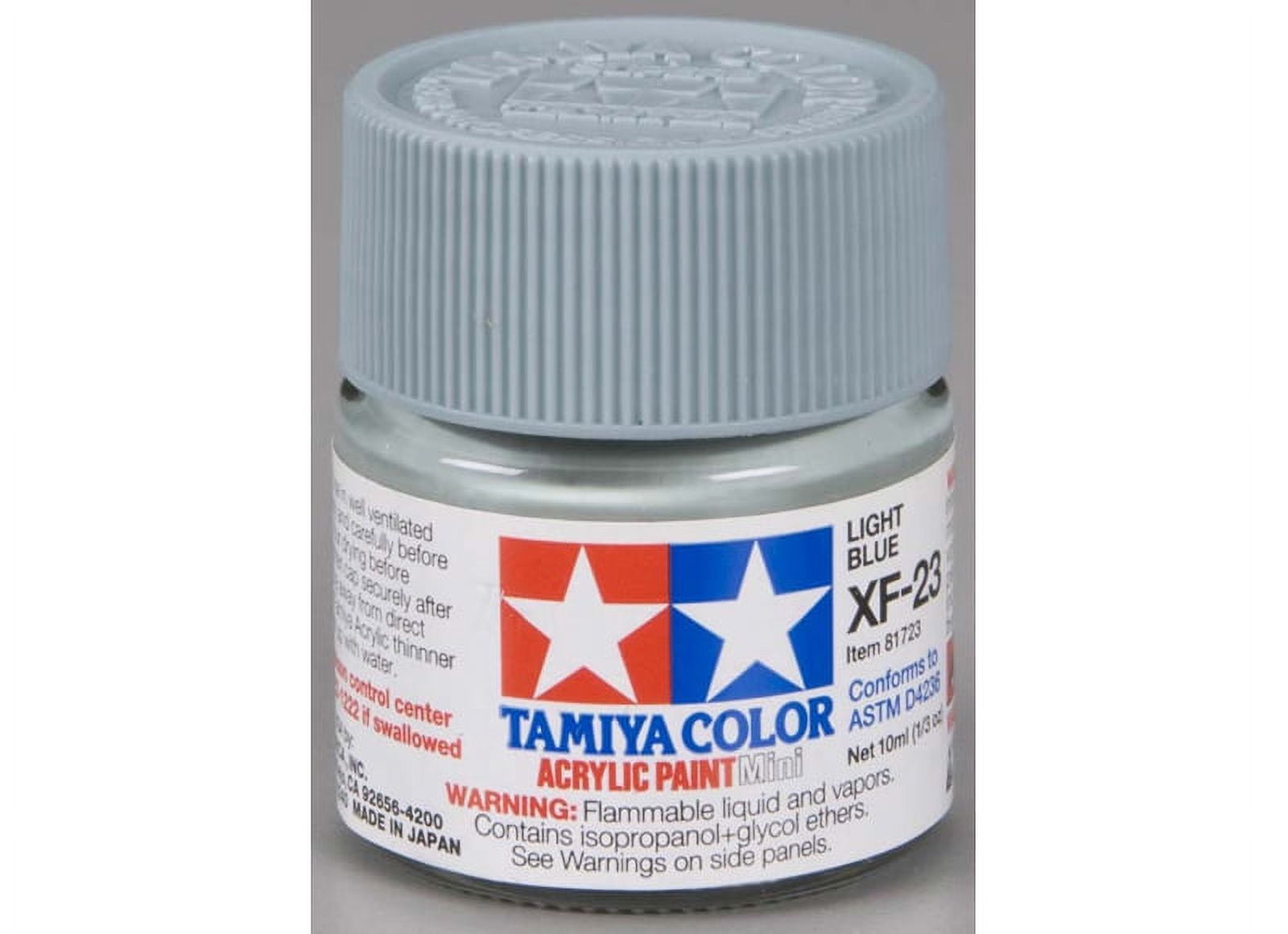 Tamiya 81723 Acrylic Mini XF23 Light Blue 1/3 oz TAM81723 - Walmart.com