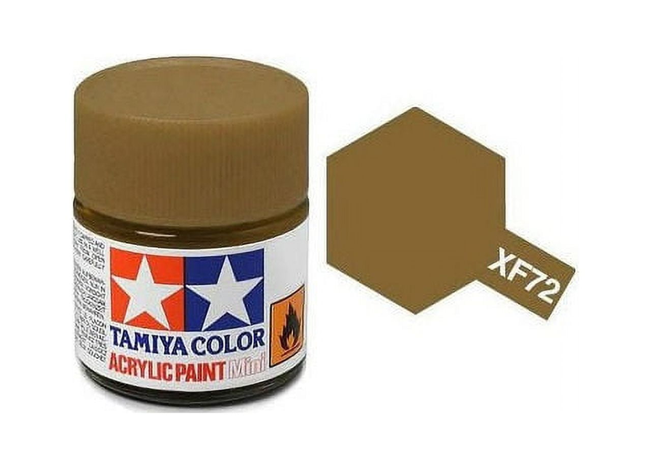 Tamiya 81772 XF-72 Flat JGSDF Brown Acrylic Paint 10ml - Walmart.com