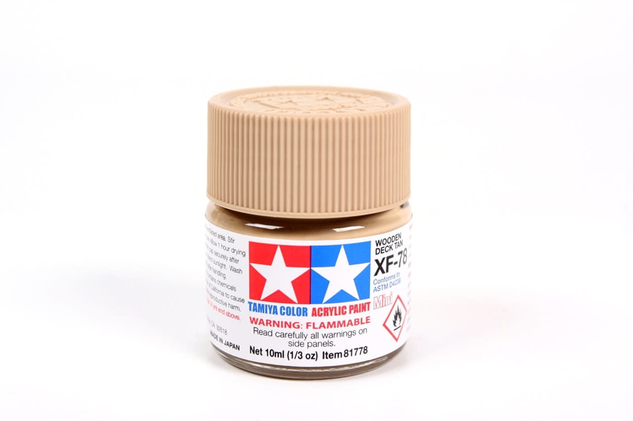 Tamiya 81778 XF-78 Flat Wooden Deck Tan Paint Mini 10 ml Bottle ...