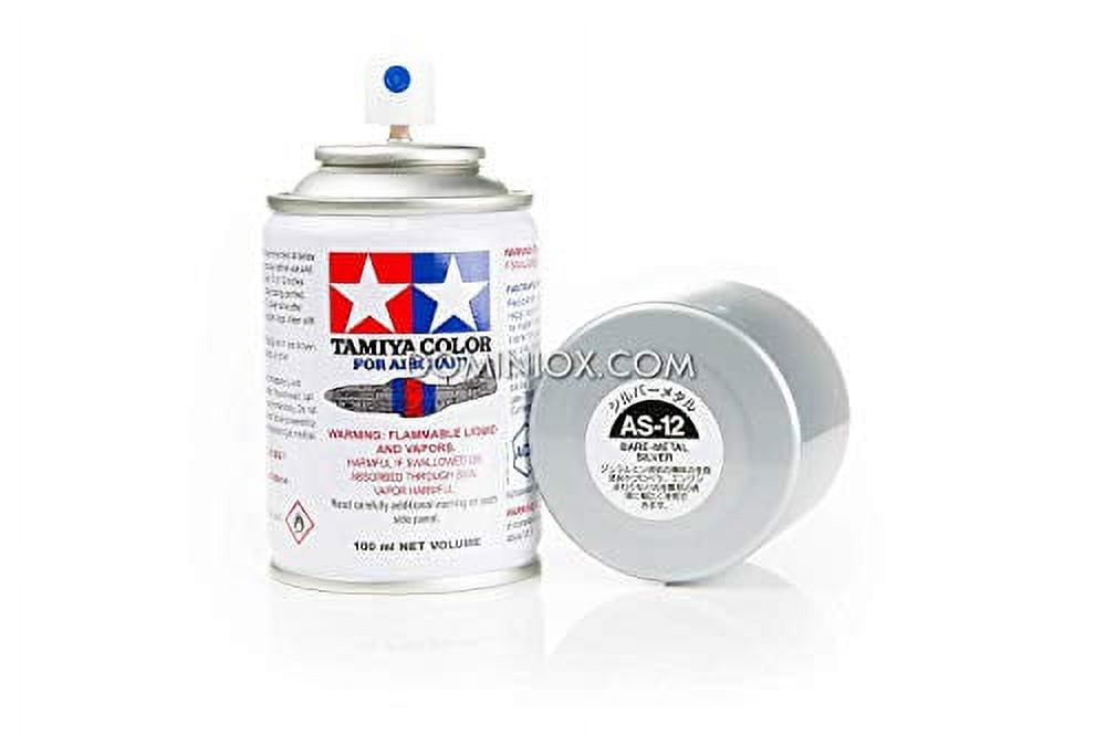 Tamiya 86512 AS-12 Spray Bare Metal Silver 3 oz - Walmart.com