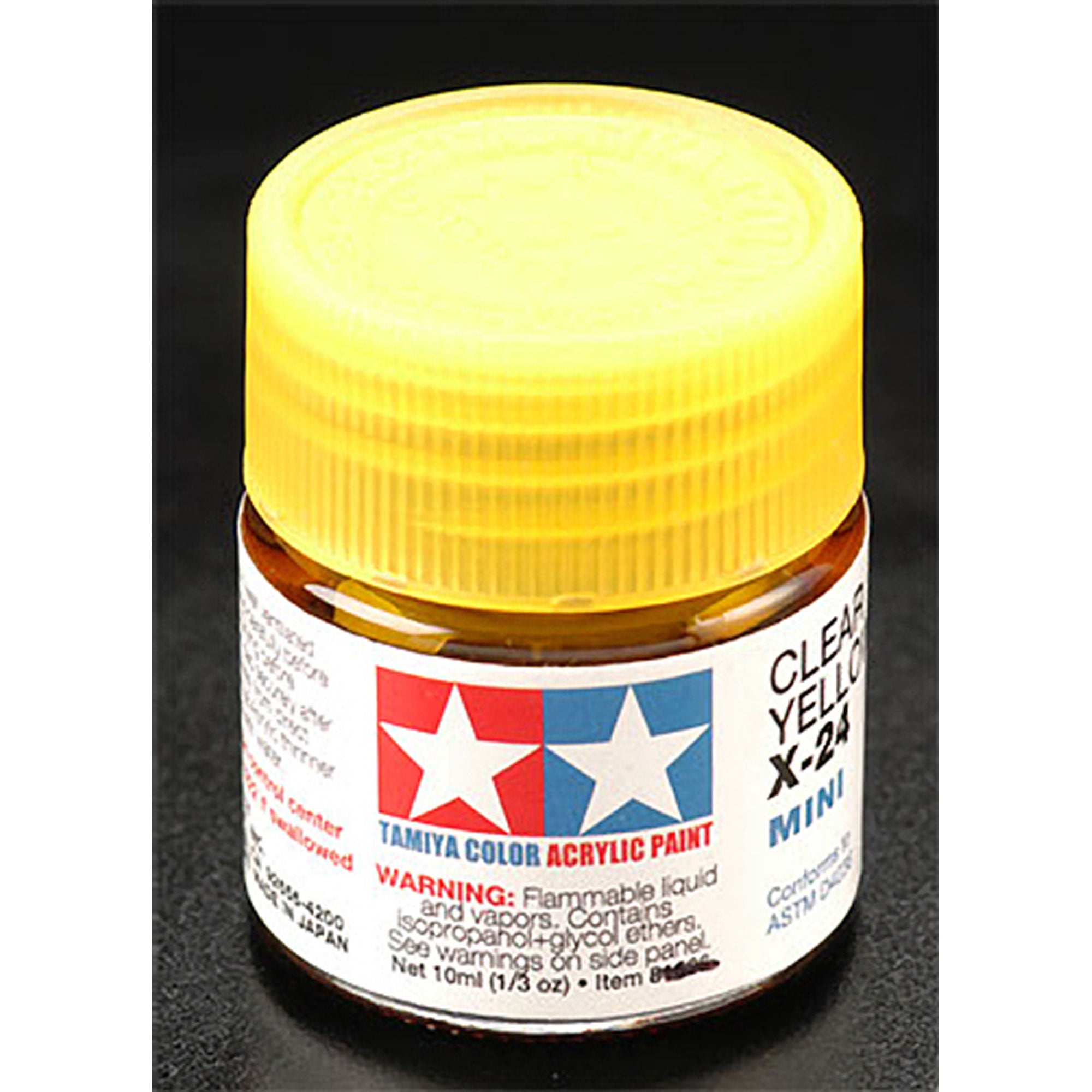 Tamiya Acrylic Mini X24 Clear Yellow TAM81524 Plastics Paint Acrylic ...