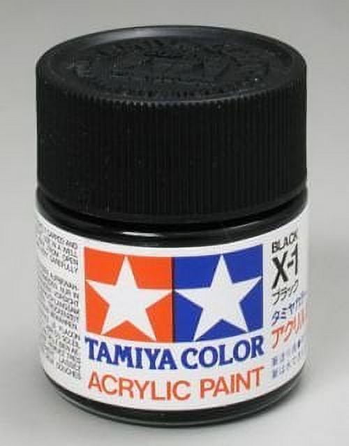 Tamiya Acrylic Paint X-1 Gloss Black 23 ml - Walmart.com