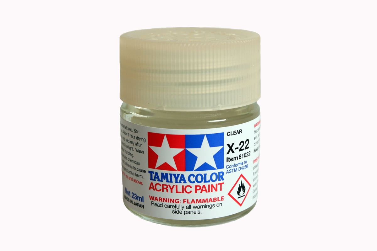 Tamiya Acrylic X22 GlossClear TAM81022 Plastics Paint Acrylic - Walmart.com