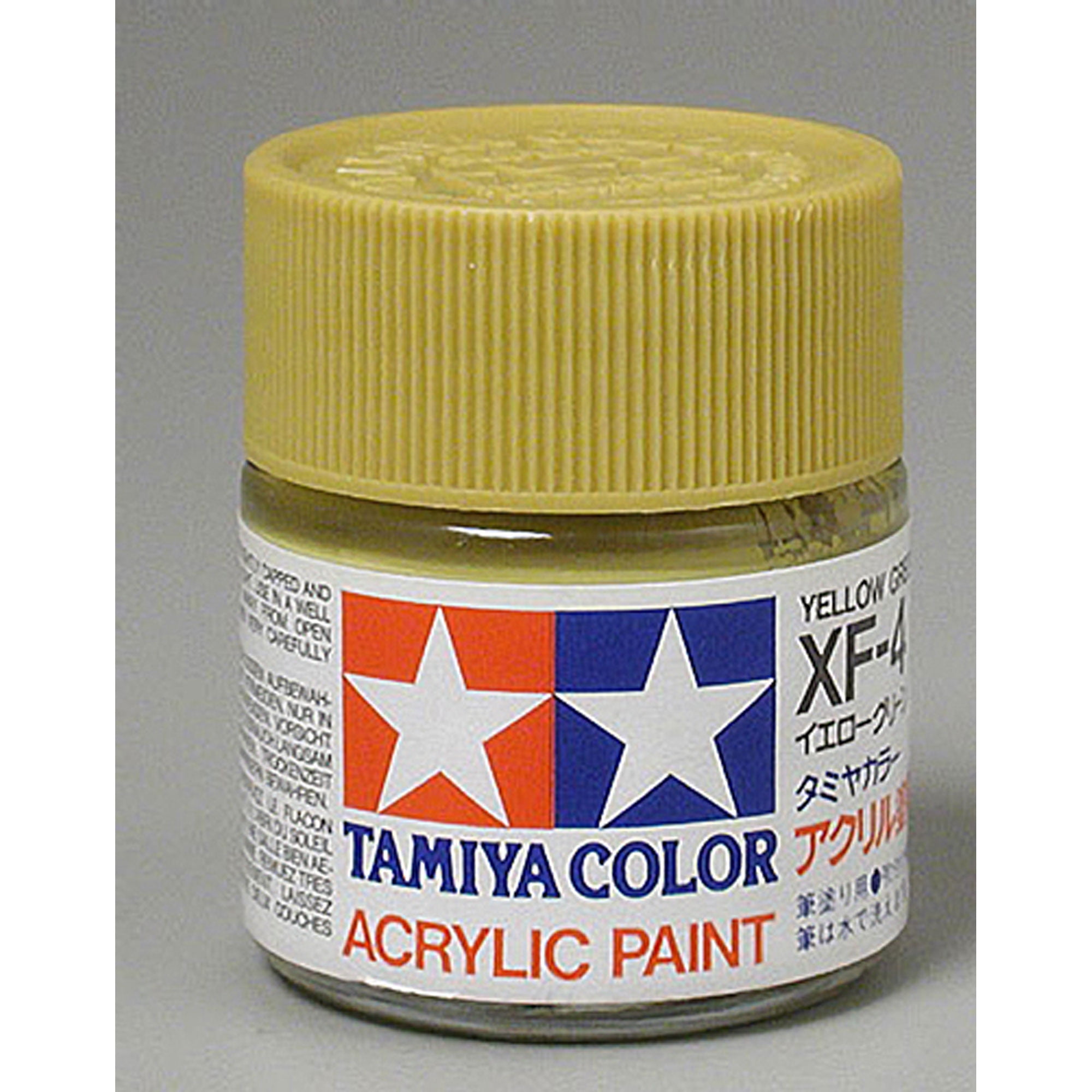 Tamiya Acrylic XF4 Flat Yellow Green TAM81304 Plastics Paint Acrylic ...