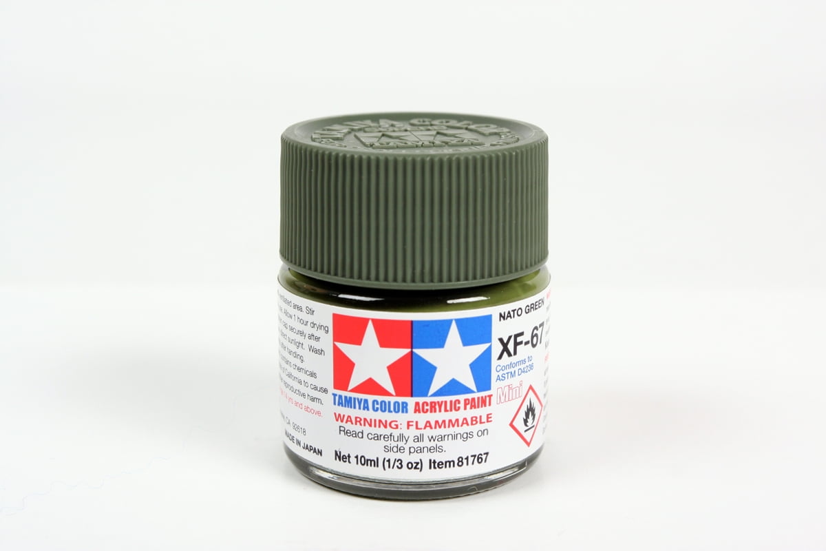Tamiya Color Acrylic Paint Mini XF-67 Nato Green (81767) - Walmart.com
