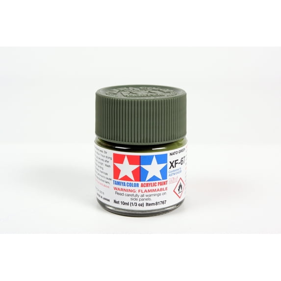 Tamiya Color Acrylic Paint Mini XF-67 Nato Green (81767) - Walmart.com