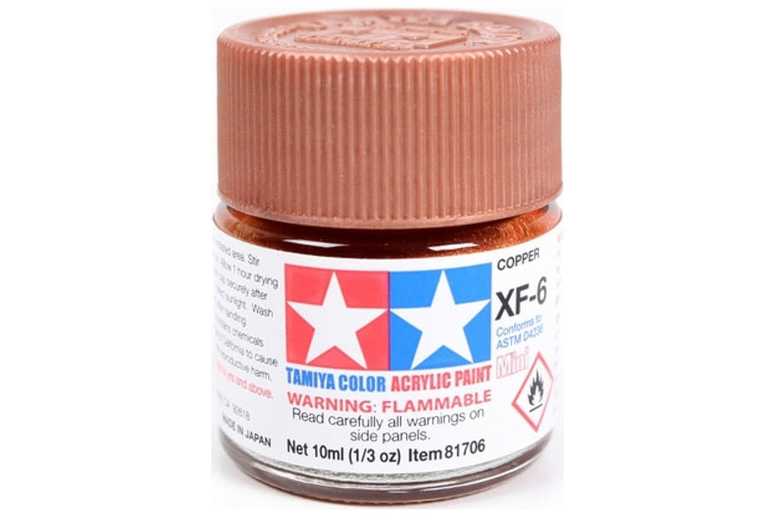 Tamiya Color Mini XF-6 Copper Acrylic Paint 10ml - Walmart.com