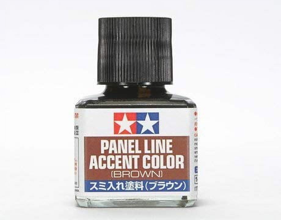 Tamiya Panel Line Accent Color, Enamel Paint, 40ml Brown TAM87132 ...
