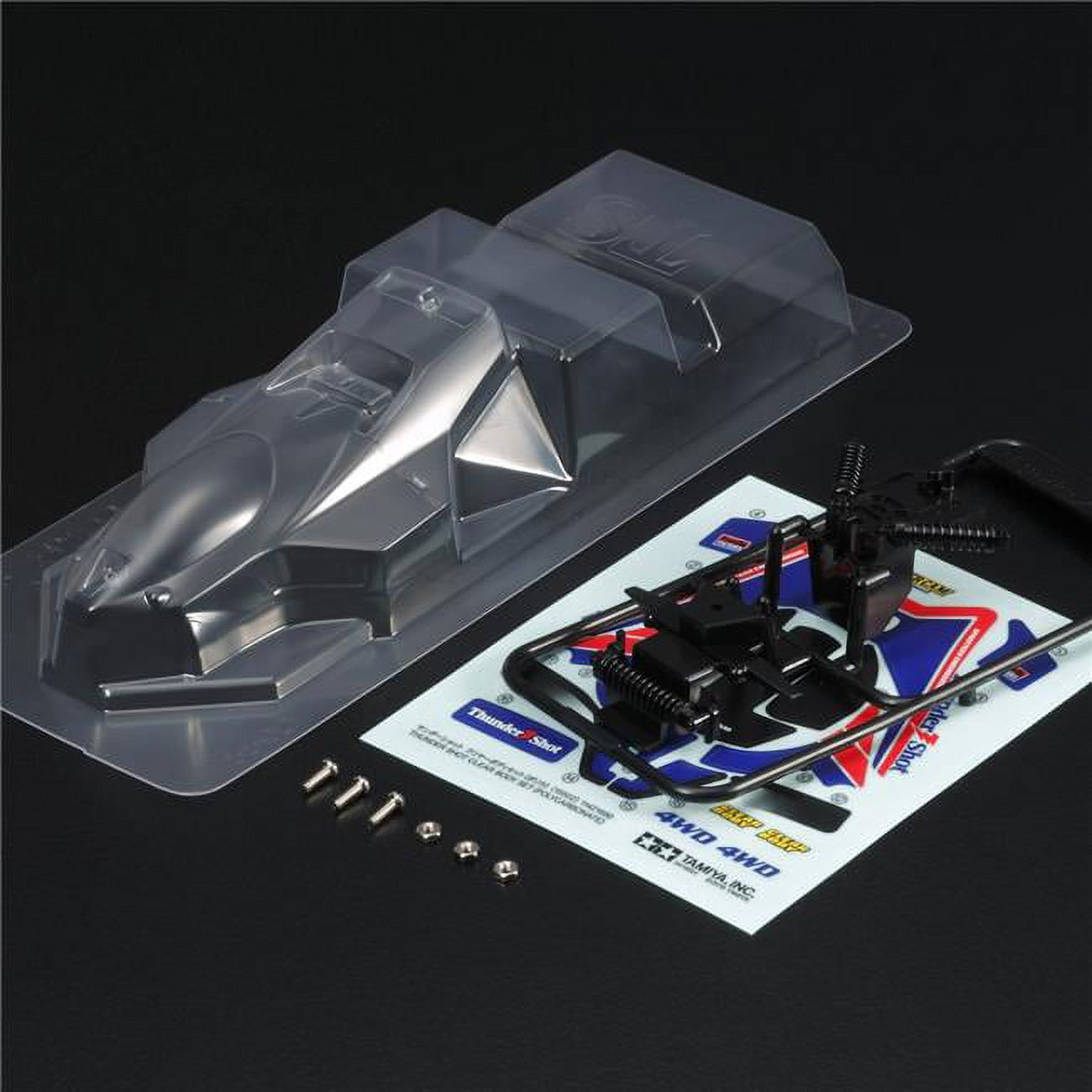 Tamiya TAM15502 Body Set Thunder Shot Clear Poly for AR, VS Super-1 ...