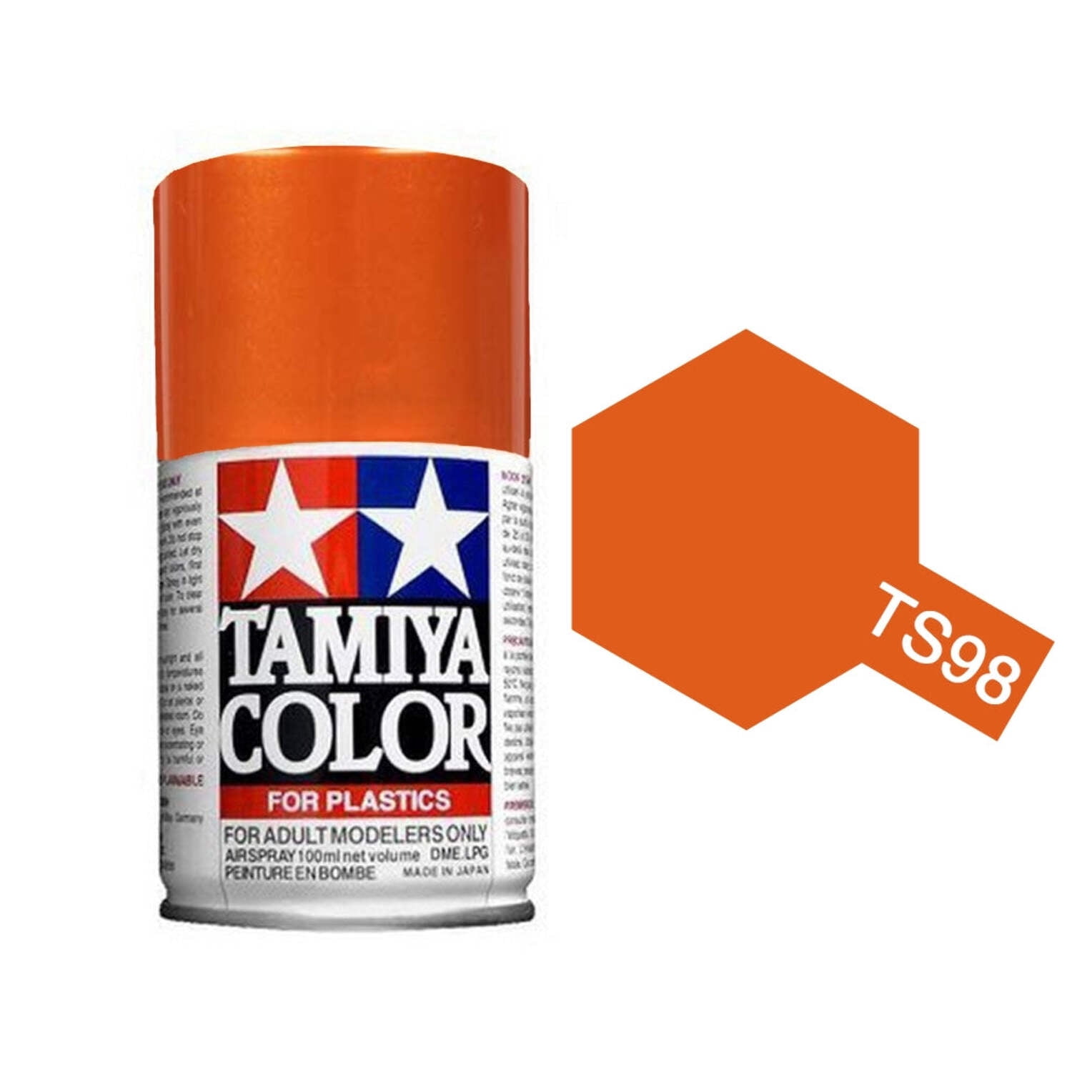 Tamiya TS-98 Pure Orange 100ml Spray Can TAM85098 Lacquer Primers ...
