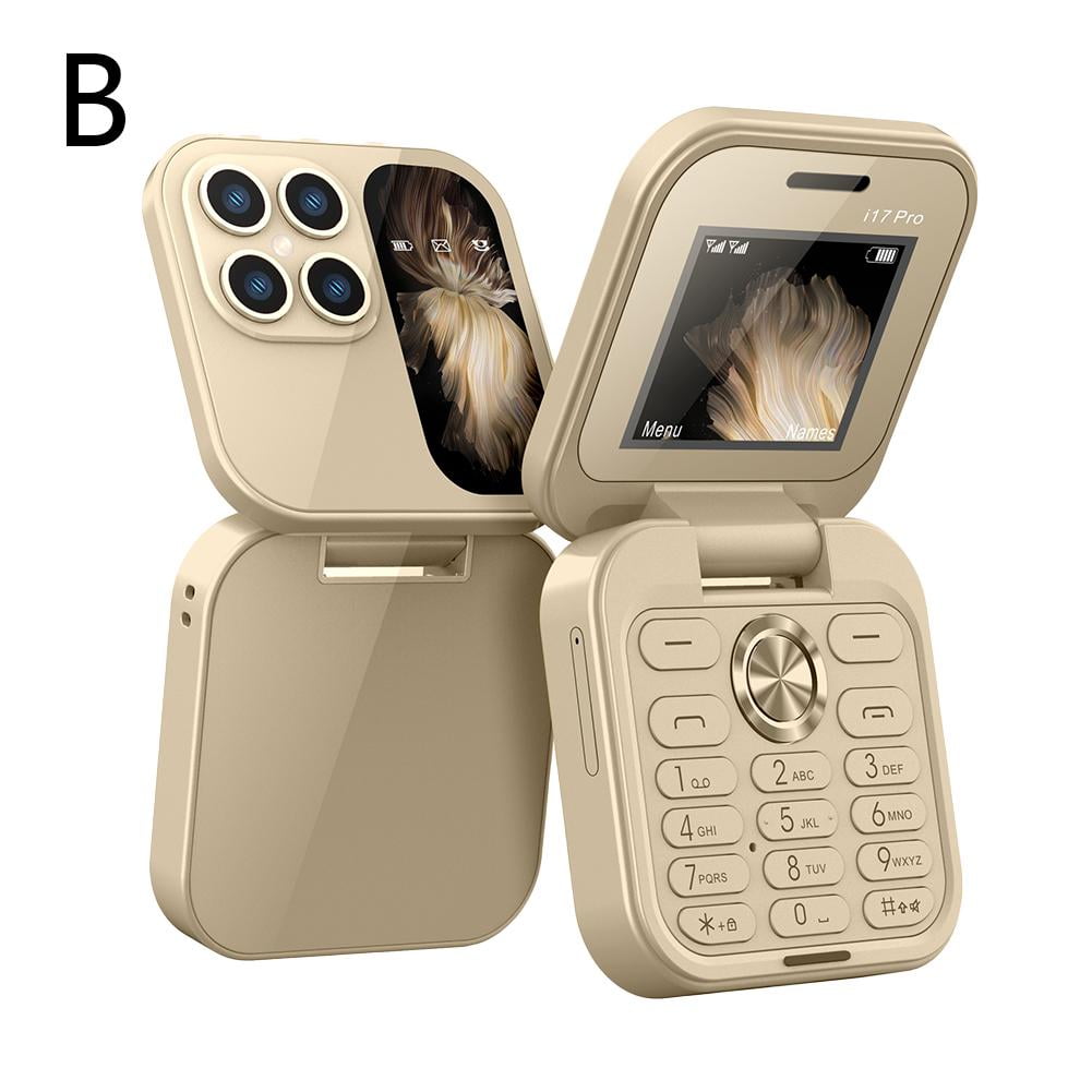 Tammyyerke 2024 New Mini Flip Mobile Phone 2 SIM Card Small Display ...