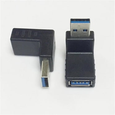 USB 3.0 Male to Female Adapter 90 Degree Extension Right Angle Adapter ...