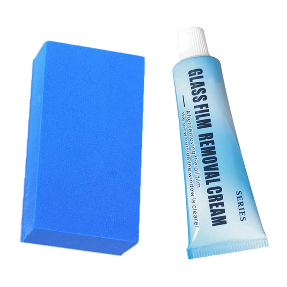 Tammyyerke Spotless Car Glass Cleaner with Sponge Removes Oil Glass 20g ...
