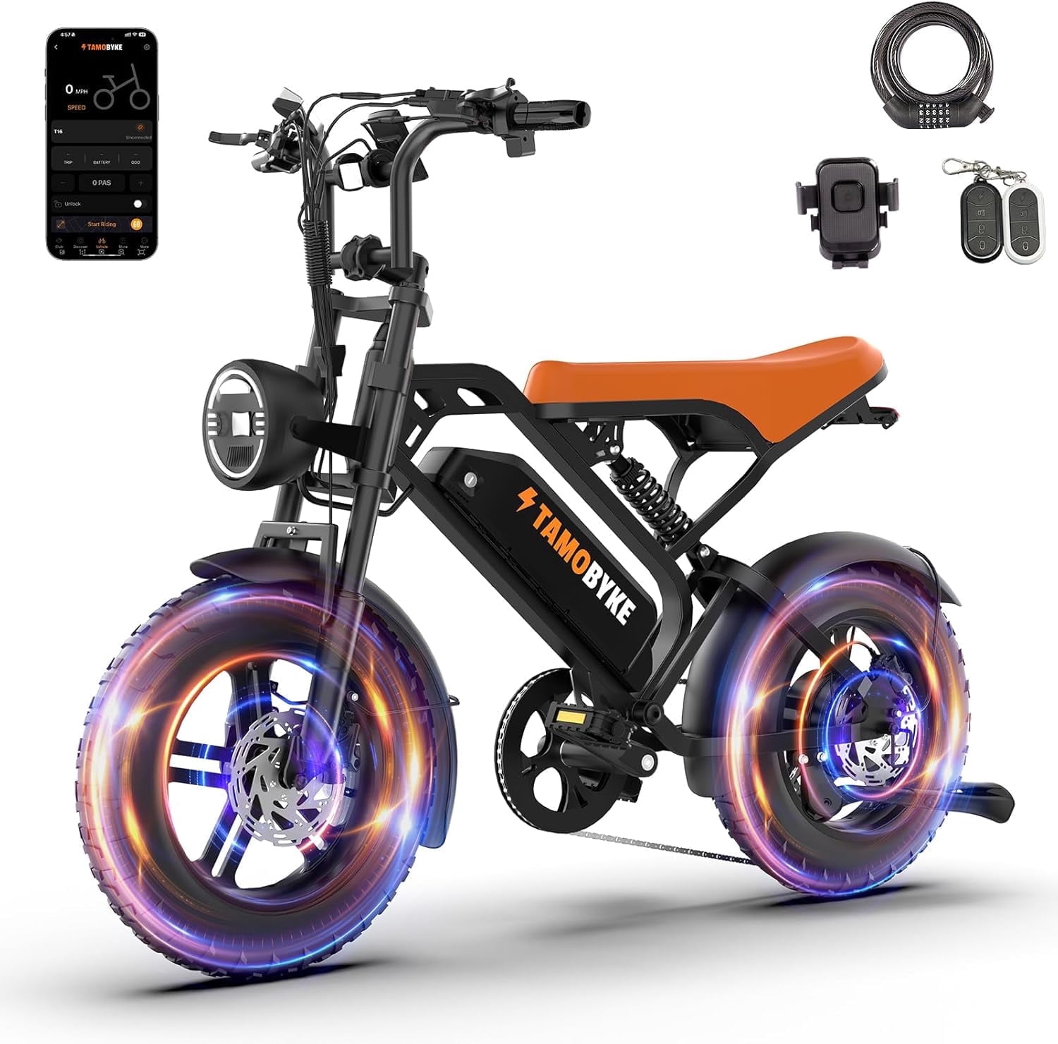 Tamobyke T16 Electric Bike for Teens,1000W 30mph 48V 15.6Ah Electric ...