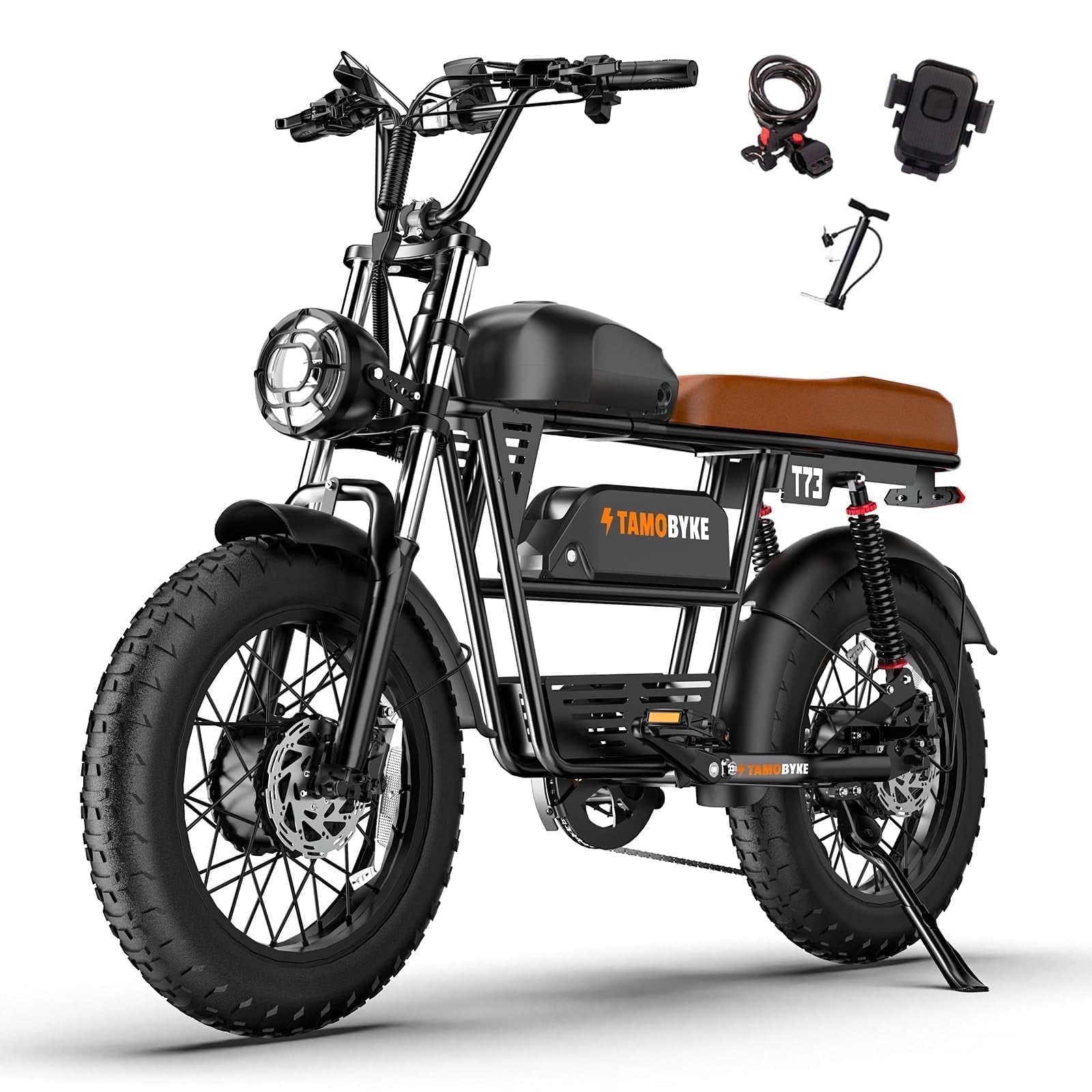 Tamobyke Electric Bike for Adults, Peak 3000W 37.5mph 48V 36.4Ah Dual ...