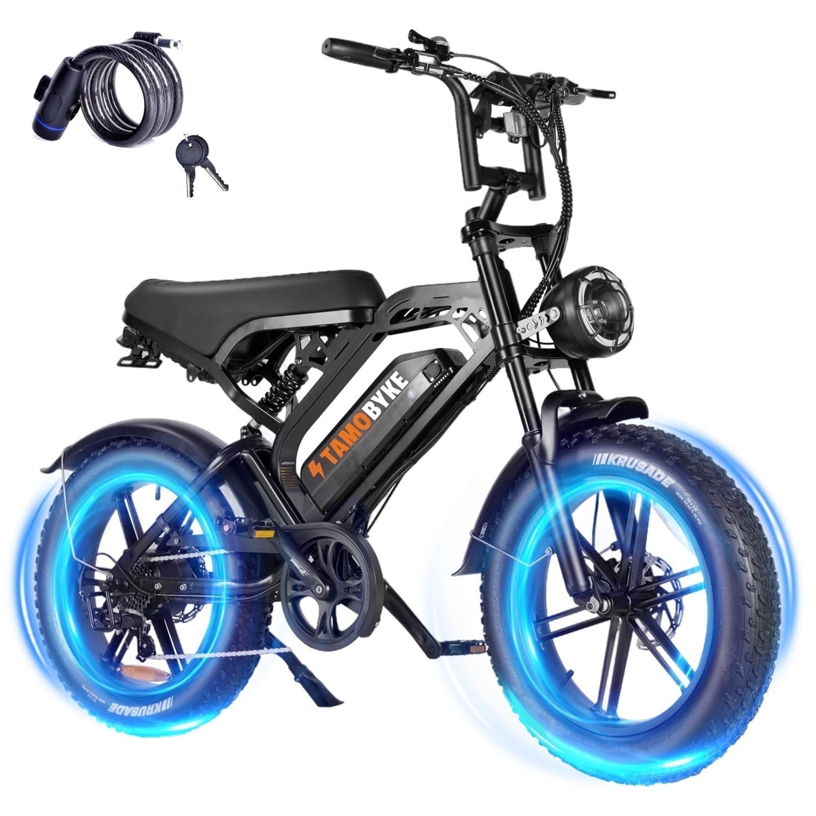 Tamobyke Electric Bike for Adults,Peak 1500W 28mph Mountain Ebike,48V ...