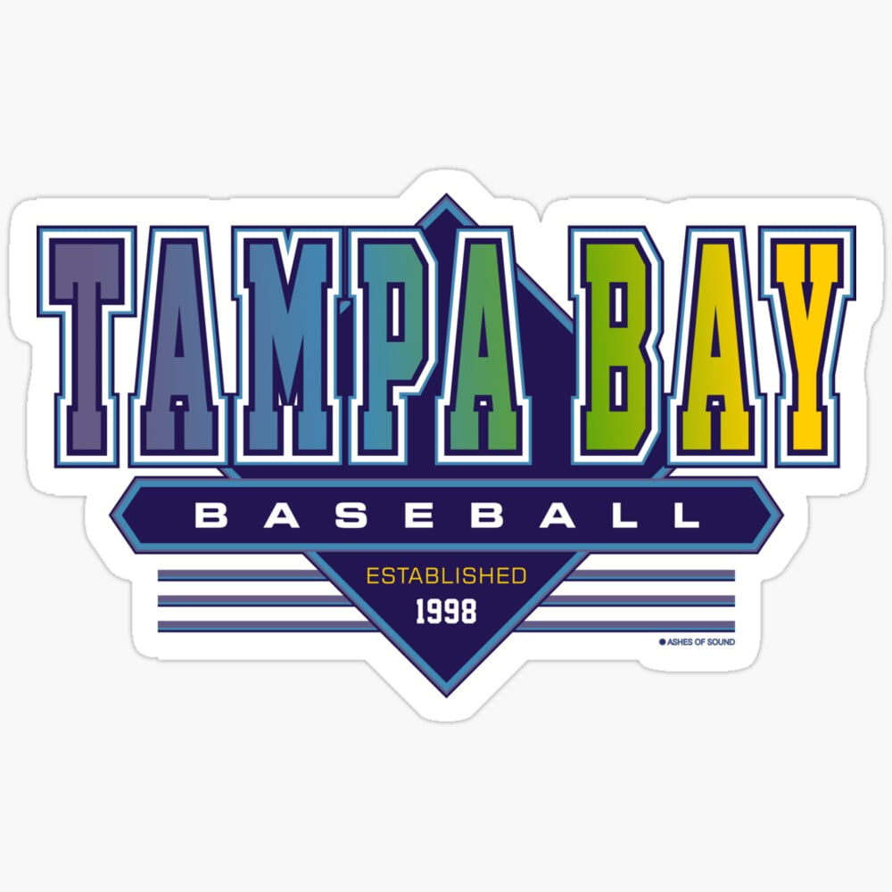 Tampa Bay Baseball Retro, Vintage Devil Rays Inspired 90S Sticker ...