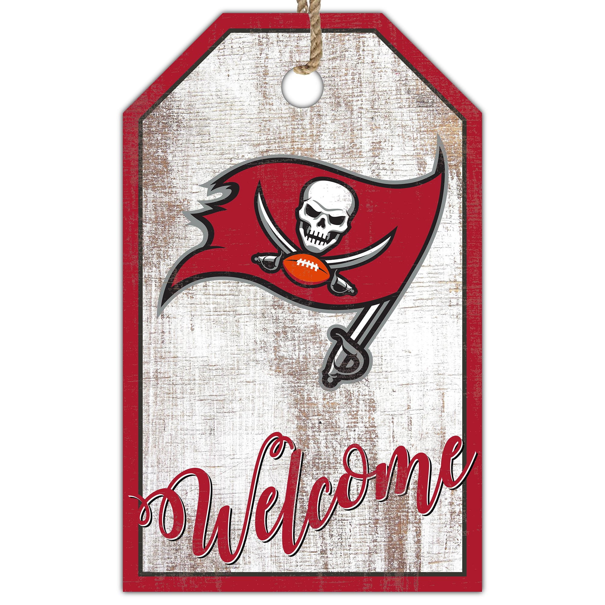 Tampa Bay Buccaneers 11'' x 19'' Welcome Team Tag Sign - Walmart.com
