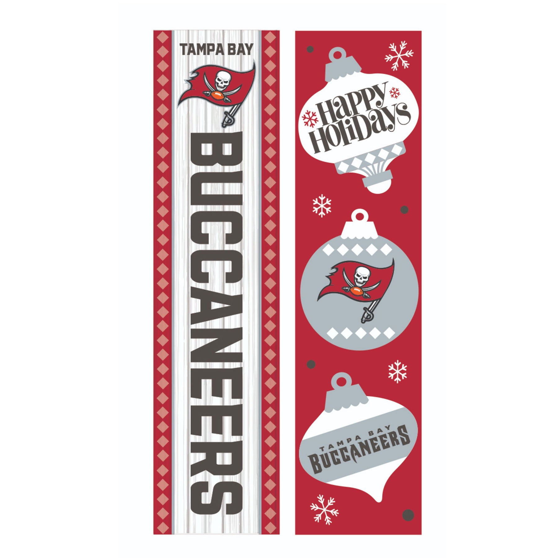 Tampa Bay Buccaneers 47" Double Sided Christmas Leaner Fan Sign ...