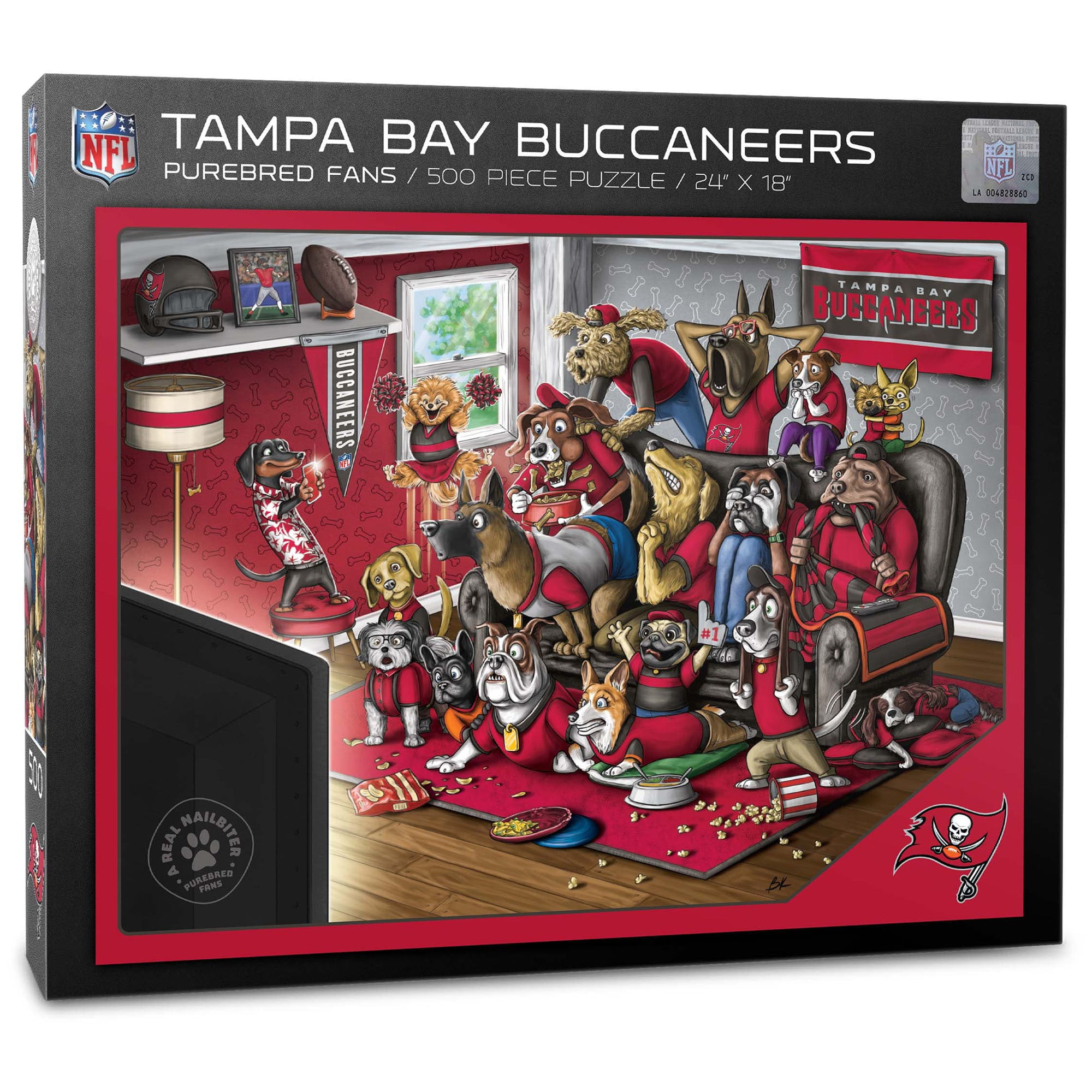 Tampa Bay Buccaneers Purebred Fans 18'' x 24'' A Real Nailbiter 500 ...