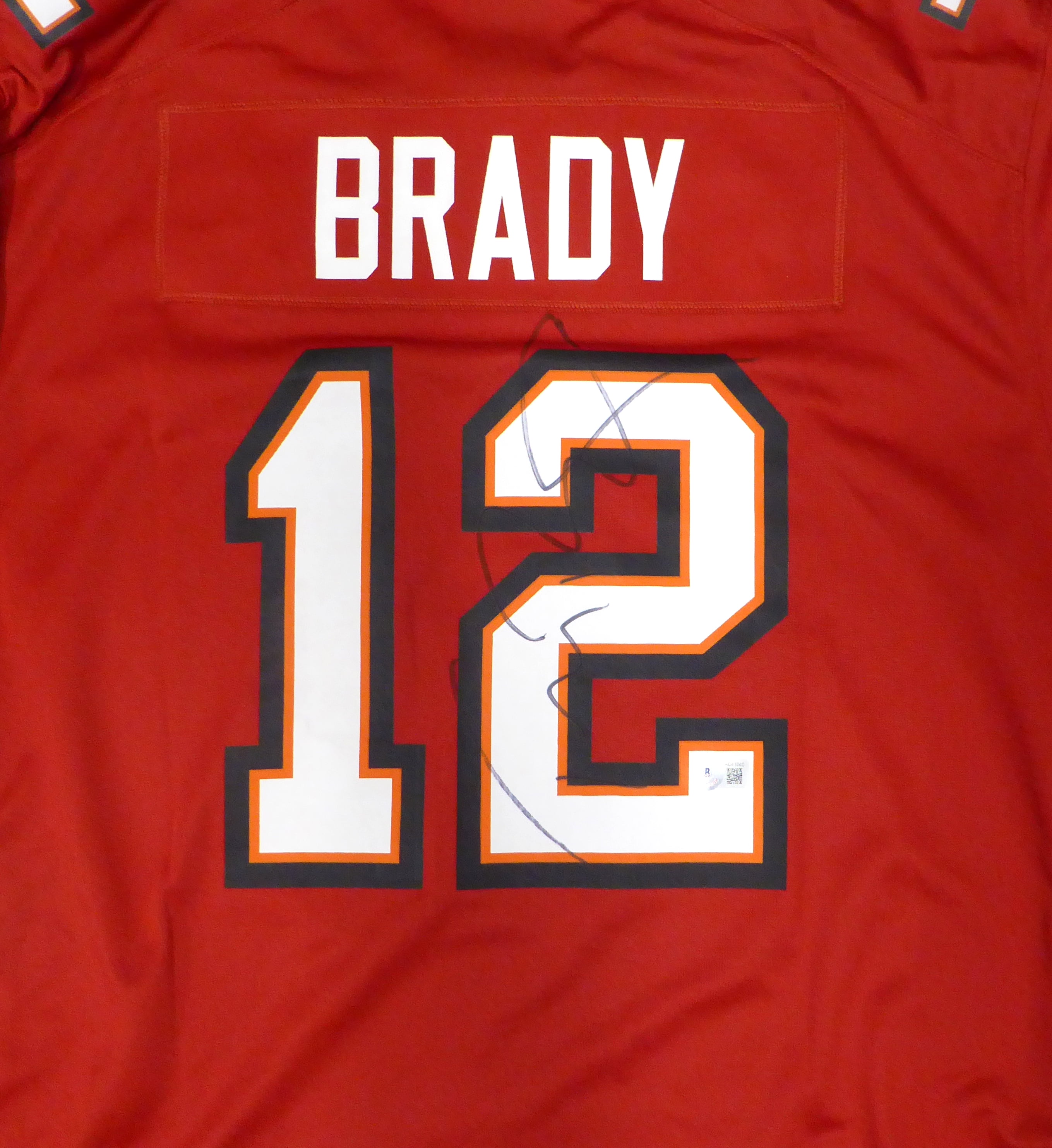 Tampa Bay Buccaneers Tom Brady Autographed Red Nike SB Patch Jersey ...