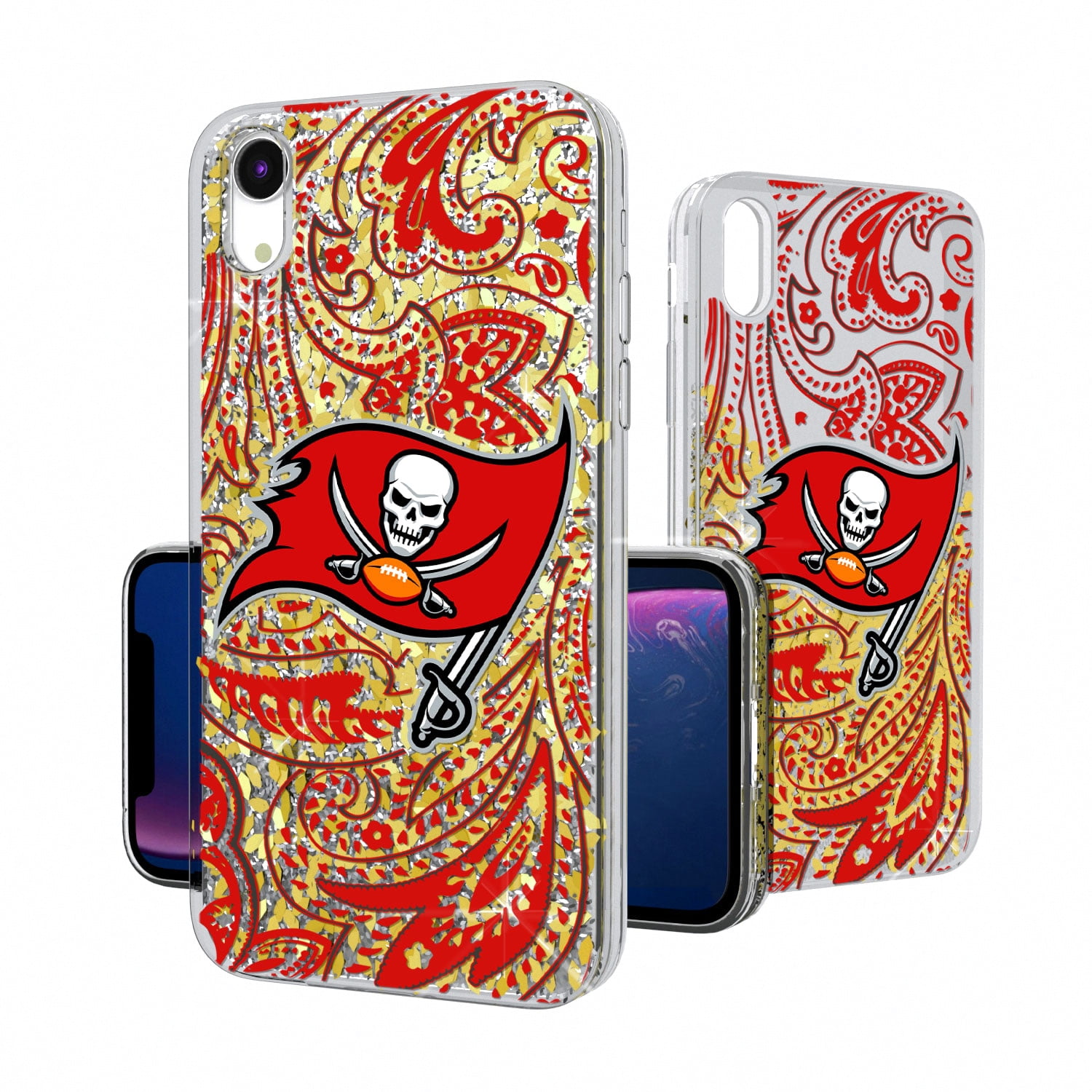 Tampa Bay Buccaneers iPhone Paisley Design Glitter Case - Walmart.com