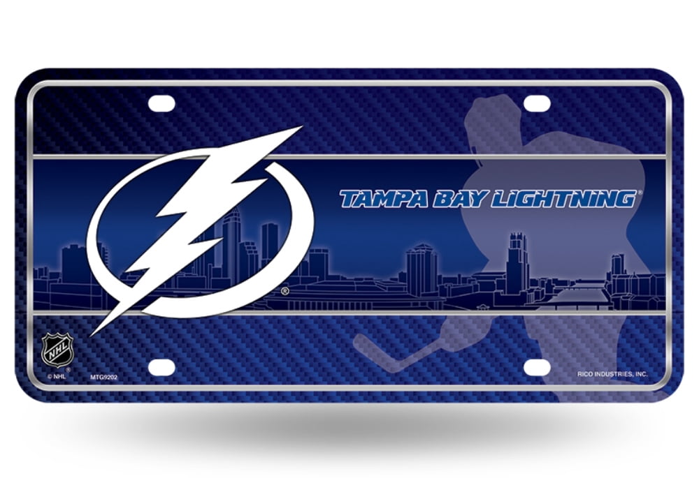 Tampa Bay Hockey Lightning Logo 12x6 Auto Metal License Plate Tag CAR ...