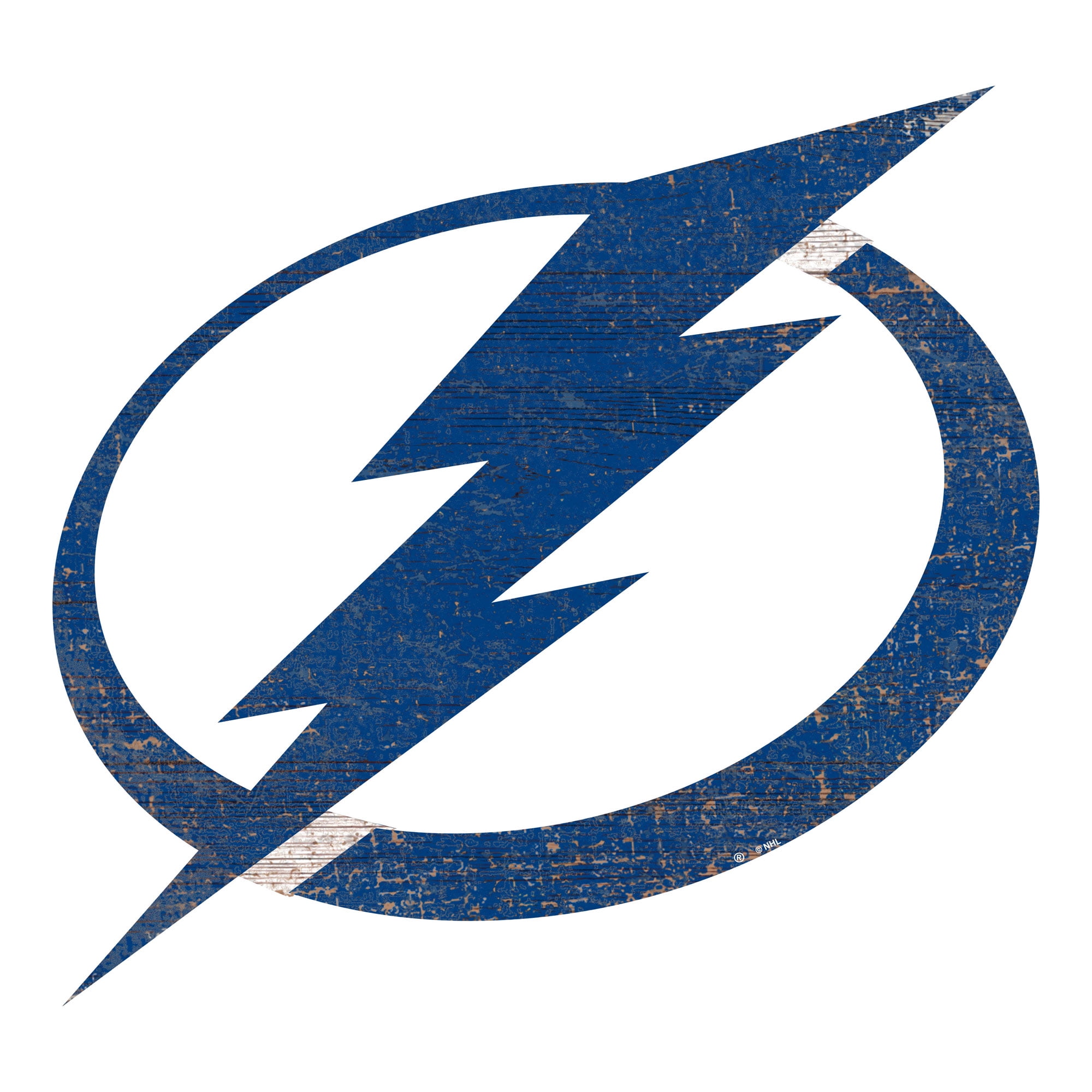 Tampa Bay Lightning 24'' x 24'' Distressed Logo Cutout Sign - Walmart.com