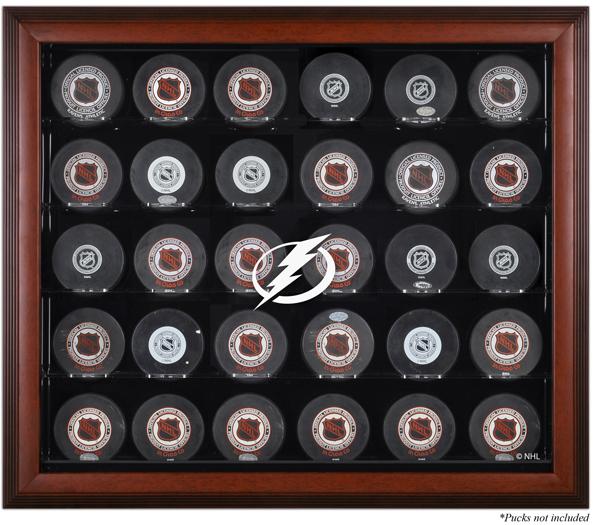 Tampa Bay Lightning 30-Puck Mahogany Display Case - Walmart.com