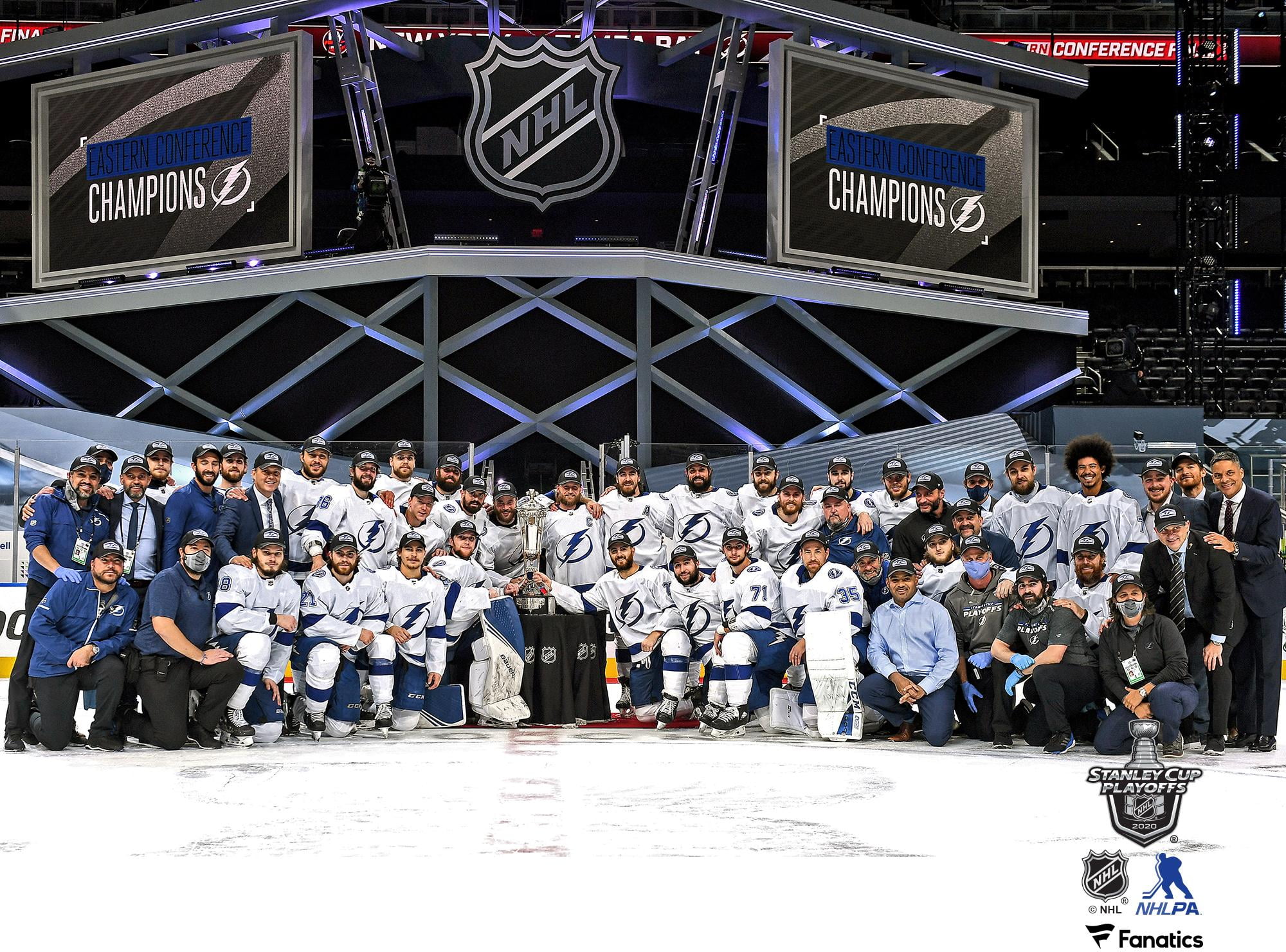 Tampa Bay Lightning Unsigned 2020 Eastern Conference Champions Team ...