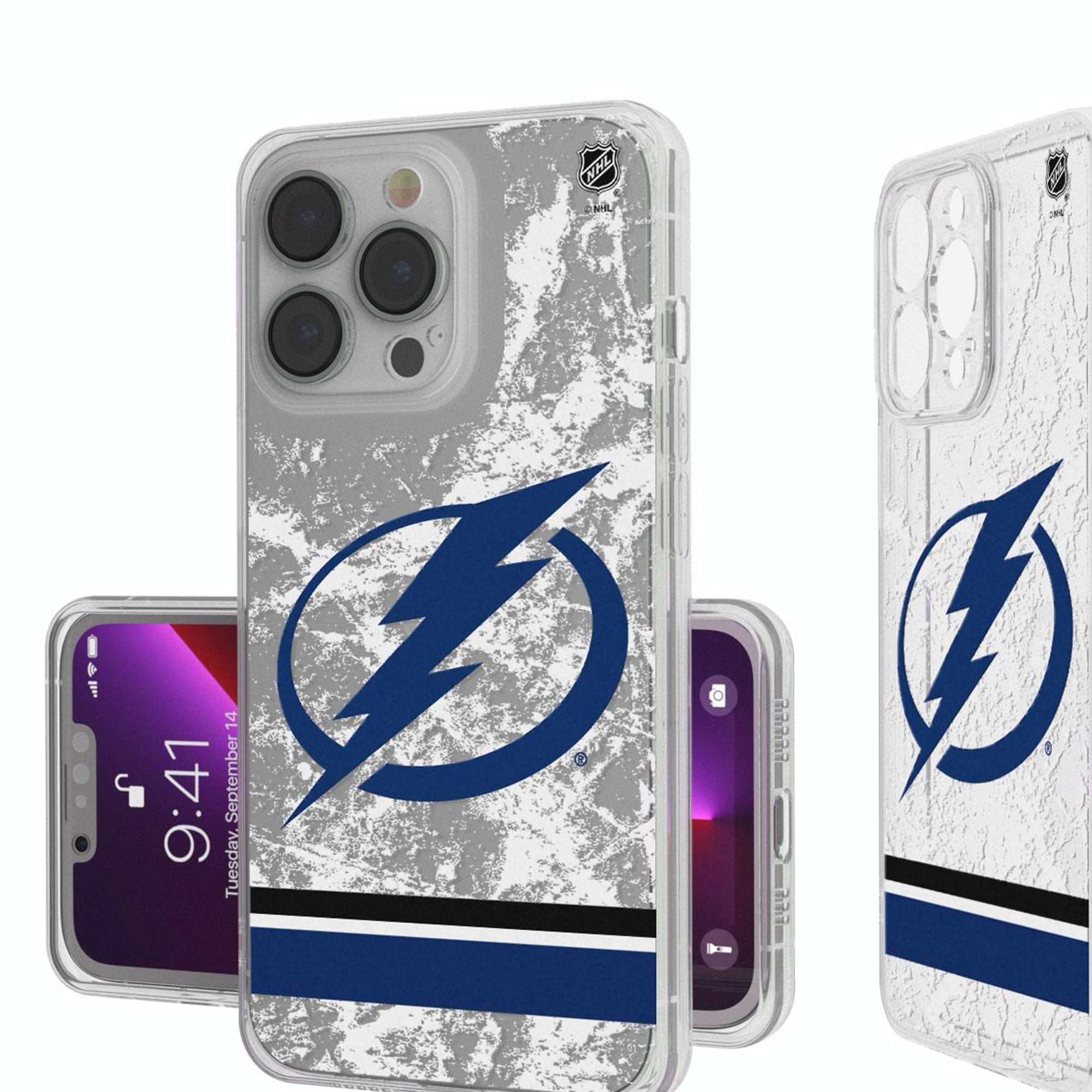 Tampa Bay Lightning iPhone Stripe Clear Ice Case - Walmart.com