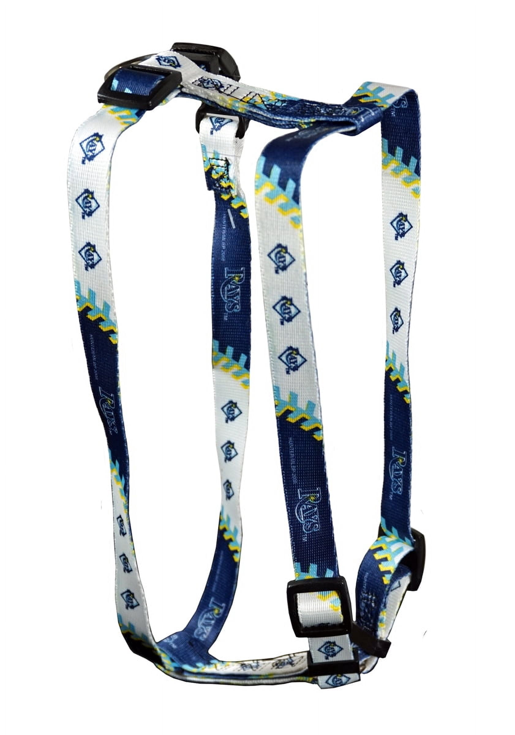 Tampa Bay MLB Baseball Rays Small 5/8 Inch Wide Adjustable Pet Harness ...
