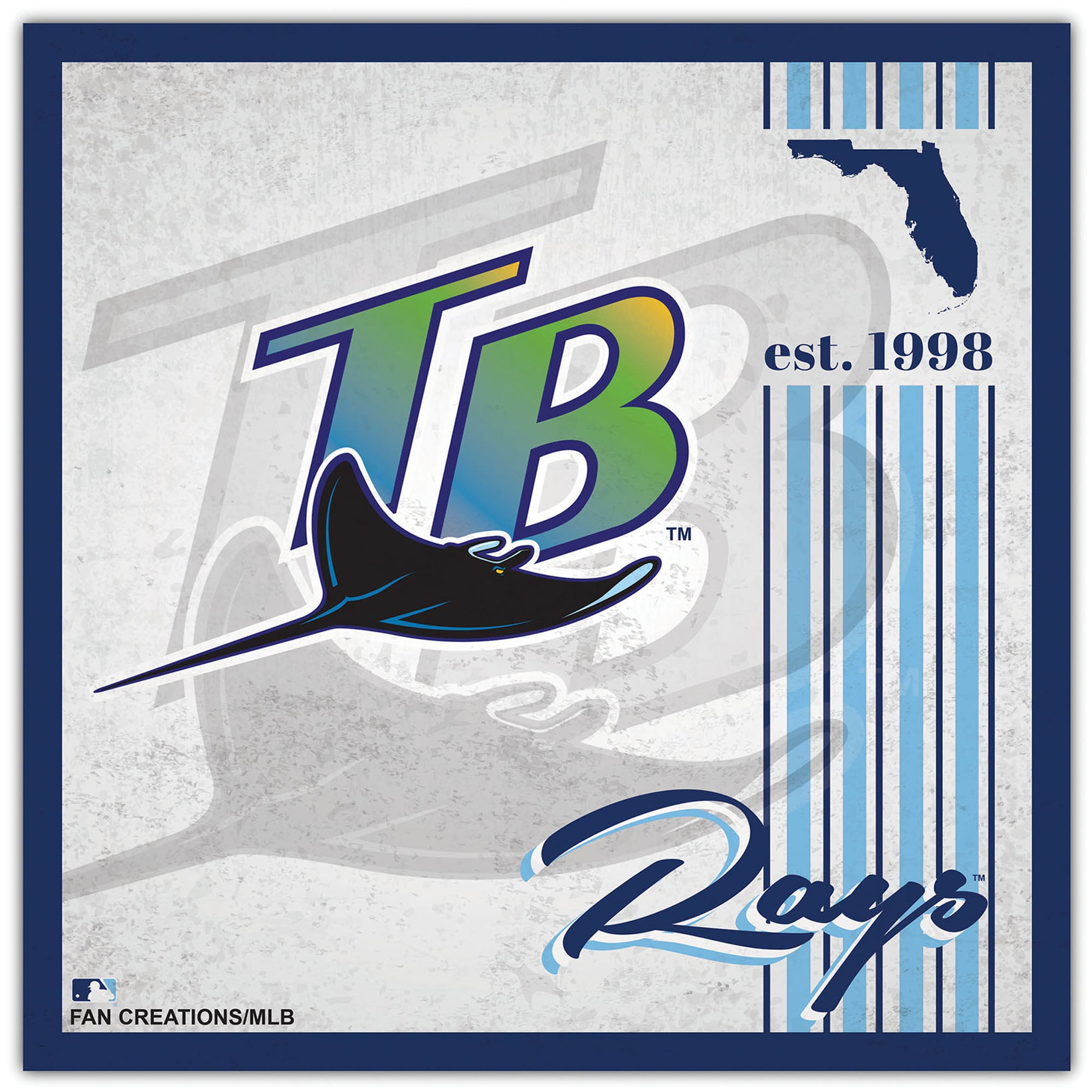 Tampa Bay Rays 10" x 10" Greatest Hits Team Sign - Walmart.com
