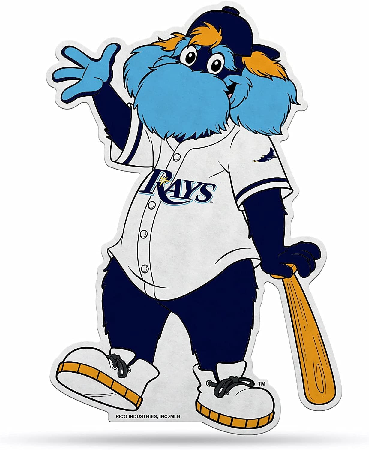 Tampa Bay Rays Pennant Shape Cut Mascot Design - Walmart.com